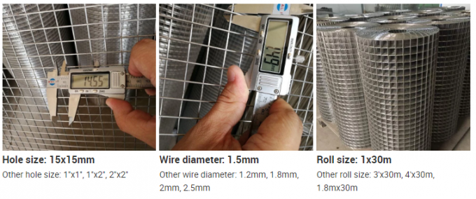 1x2 Inch Welded Wire Mesh Fencing Panels 304SS