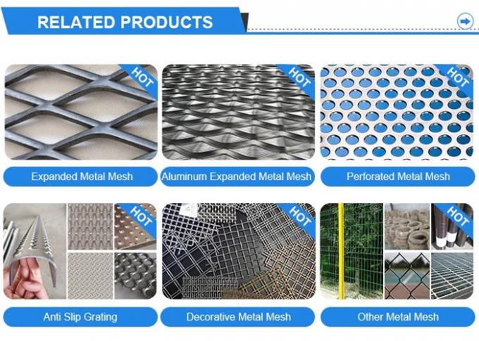 CE Expanded Metal Wire Mesh , V groove Diamond Mesh Metal Lath